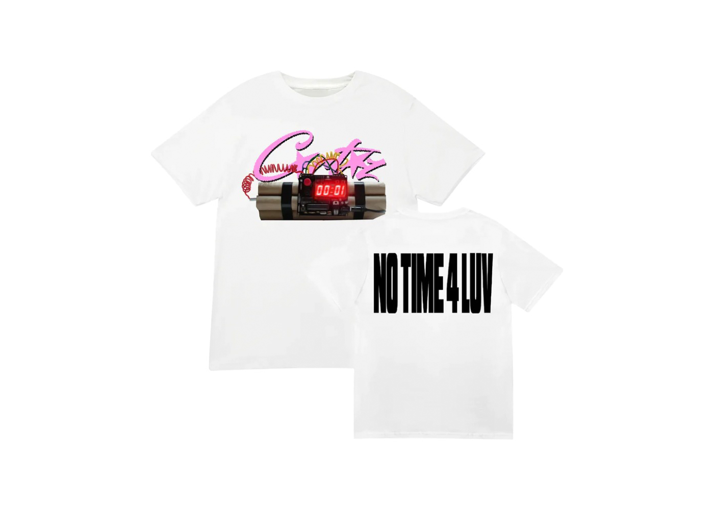 Corteiz "No Time 4 Luv" T-shirt - CG SNEAKERS | Sneakers & Streetwear Store